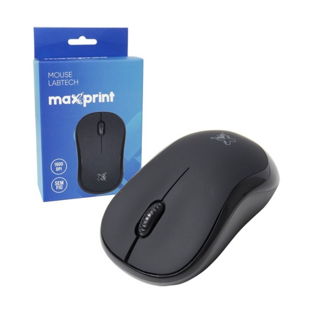 MOUSE SEM FIO MAXPRINT LABTECH 1600 DPI | Paladins Games