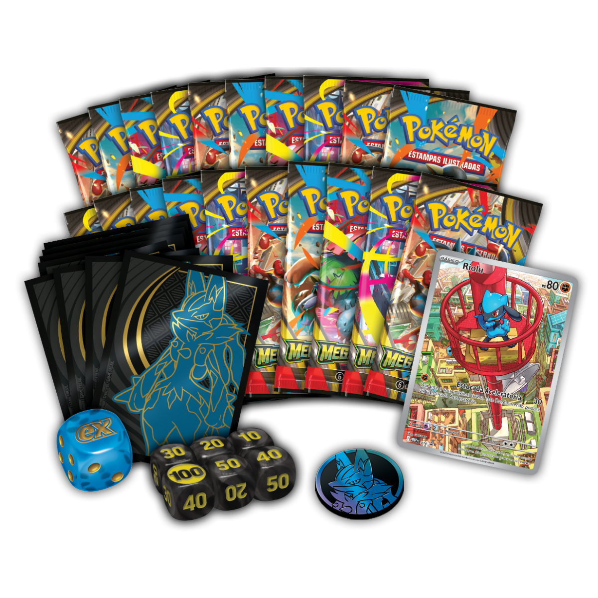 POKEMON ME01 MEGAEVOLUÇÃO TREINADOR AVANCADO LUCARIO | Pokemon ...