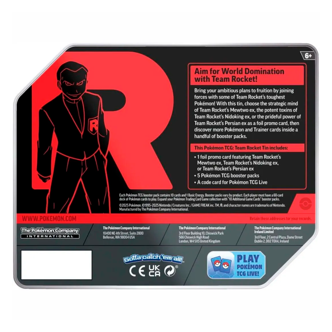 POKEMON LATA NIDOKING EX DA EQUIPE ROCKET INGLES | Pokemon | Paladins Games Store